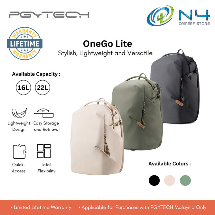 PGYTECH OneGo Lite Backpack 16L 22L For Everyday Backpack Travel Photography | Lazada