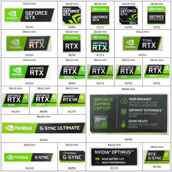 Stiker Sticker Nvidia RTX GTX G-SYNC Original | Lazada Indonesia