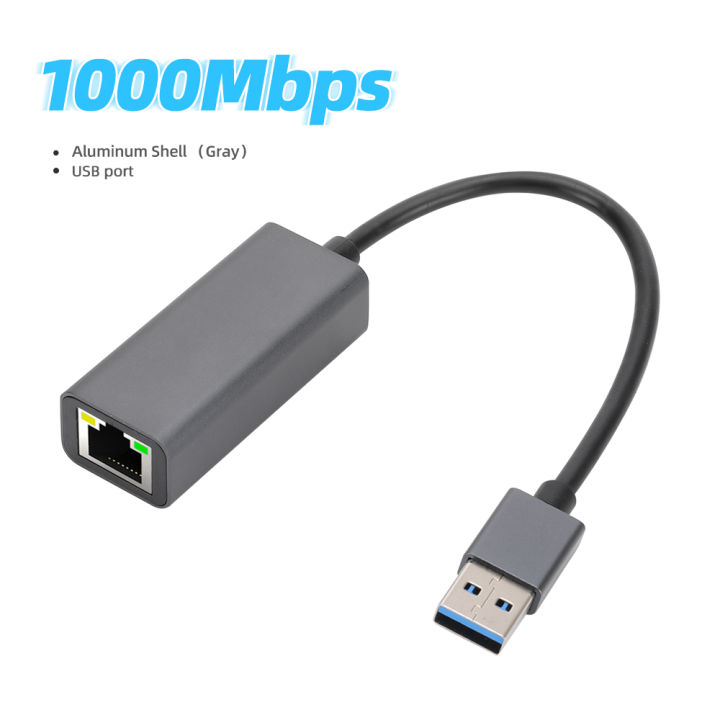 Bộ Chuyển Đổi Ethernet Type C 1000 Sang RJ45 3.0 Mbps Card Mạng LAN Cho Máy Tính Xách Tay PC ...