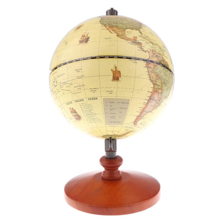 LazaraHome Globe World Desktop Rotating Earth Map Ocean Geography Learn ...