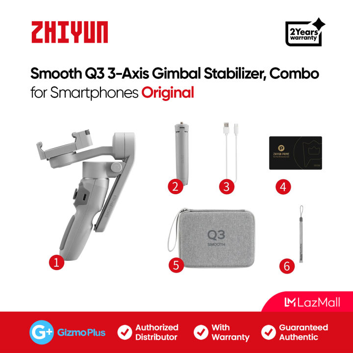 Zhiyun Smooth Q3 3-Axis Gimbal Stabilizer for Smartphones | Lazada PH