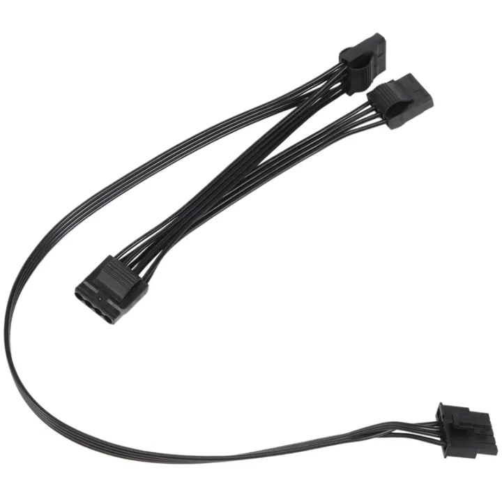 5Pin 1 to 3 Peripheral 4 Pin Molex IDE 5P PSU Power Supply Cable for ...