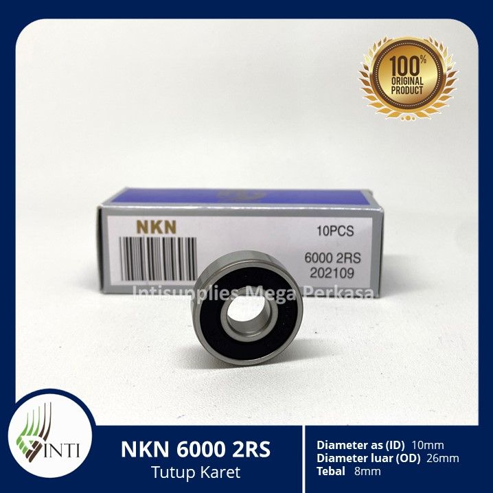 Bearing NKN 6000 2RS [ISI 10 PCS] Laher / Lahar Original | Lazada Indonesia