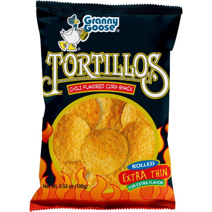 Granny Goose Tortillos Chili Flavored Corn Snacks 100g | Lazada PH