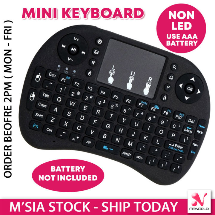 Mini Wireless Keyboard Remote Control Touchpad Bluetooth Dongle Smart ...