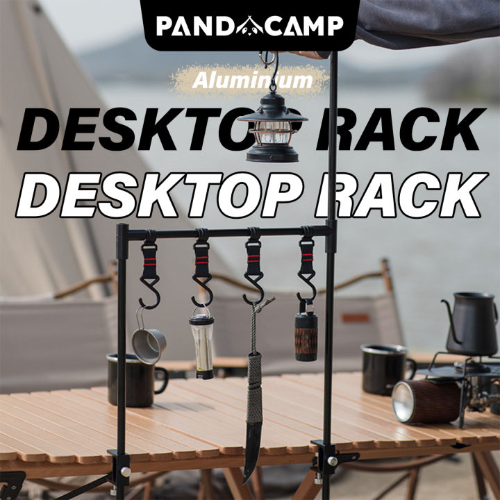 PANDACAMP Camping Table Hanging Shelf Camping Rack Hanging Pole Camping ...