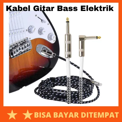 Kabel Gitar Bass Elektrik Braided / Kabel Gitar Guitar Jack Jek Jak ...