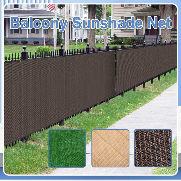 MLADEN Sun Shade Net Balcony Privacy Fence Netting Garden Awning Canopy ...