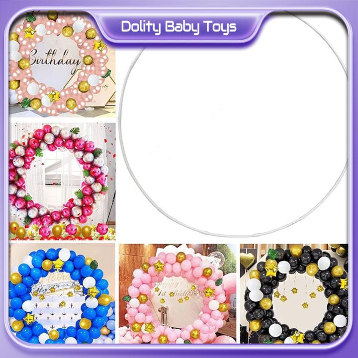 Dolity Circle Round Backdrop Stand Balloons for Birthdays Baby Showers ...