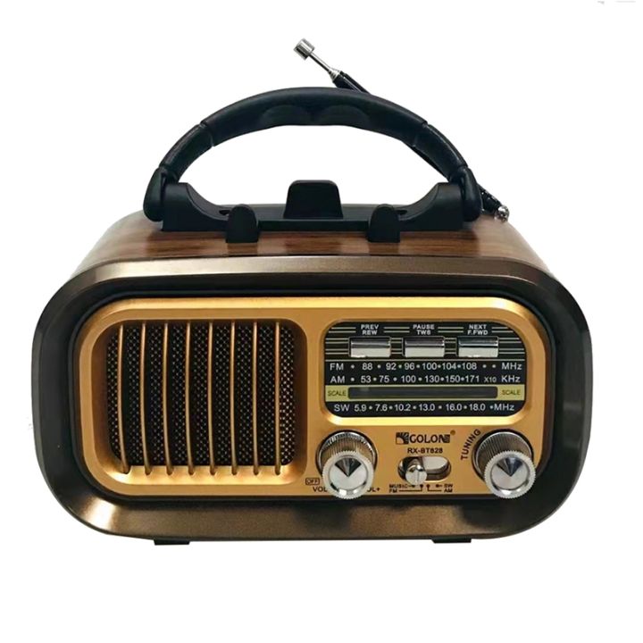 GOLON Retro FM/AM/SW Radio Full Band Portable Radio Receiver Wireless ...