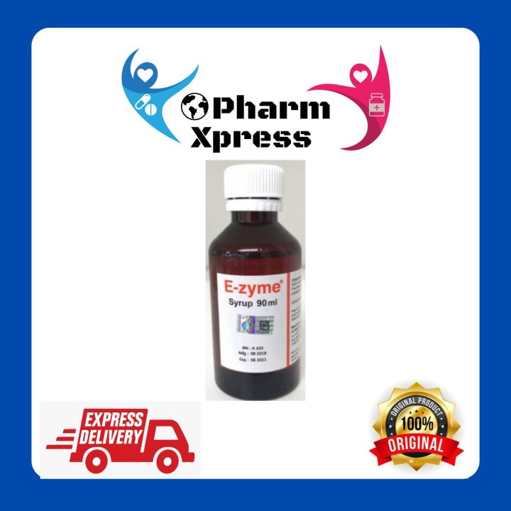 E-zyme B6 Lysozyme Syrup 90mL For Sore Throat | Lazada