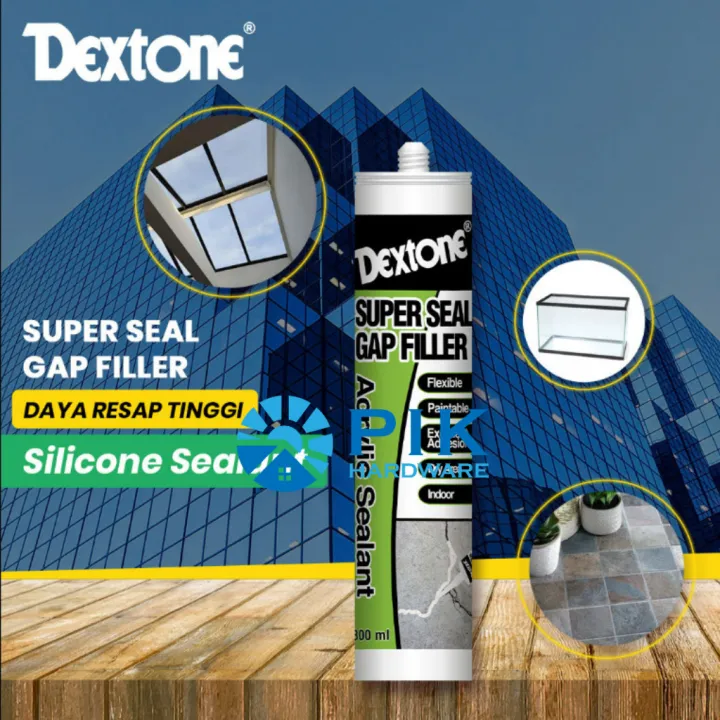 Lem Super Sealant Acrylic Gap Filler Dextone Lem Tembok Retak Lem