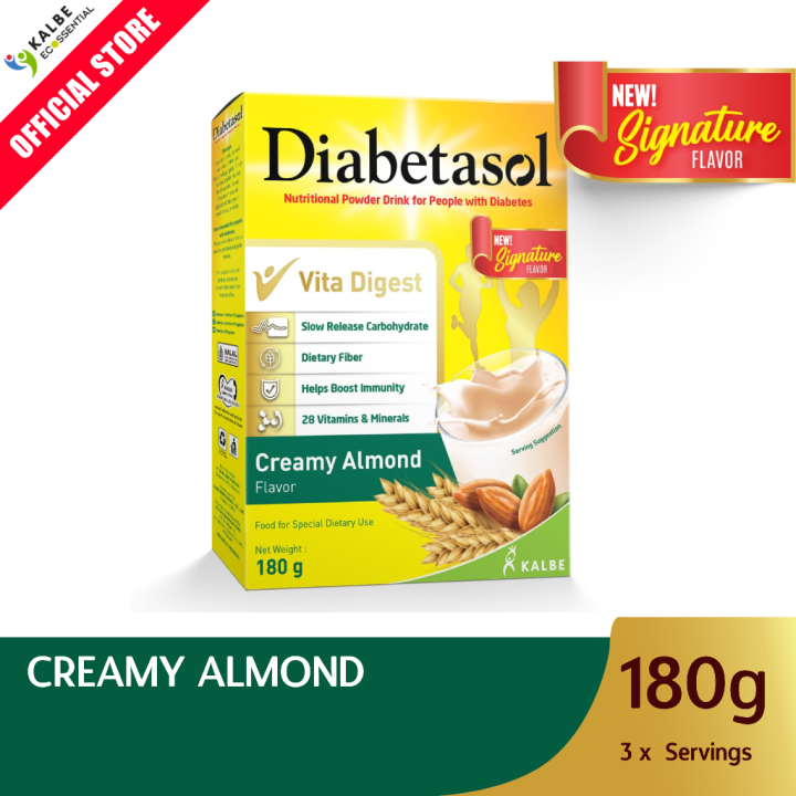 Diabetasol Milk For Diabetic - Creamy Almond 180g | Lazada PH