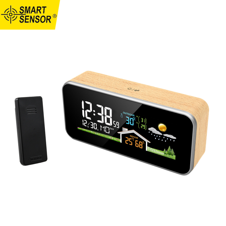 Smart Sensor EM1005A Weather Station Indoor and Outdoor Digital Display ...