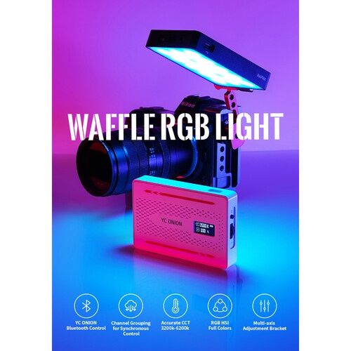 YC Onion Waffle Pro RGB Light Lampu Photo Studio Original | Lazada ...