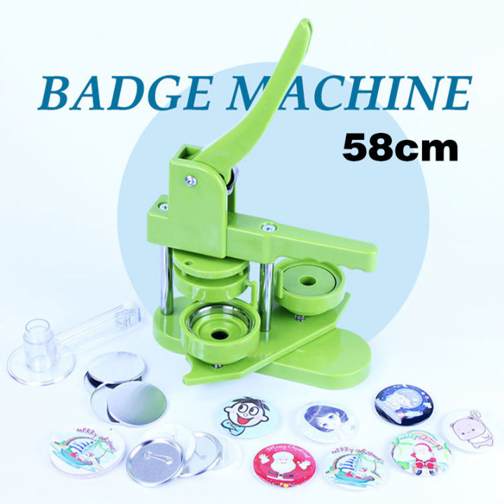 【Full Set】58mm Button Maker Machine Personalised Badge Punch Press Mold ...