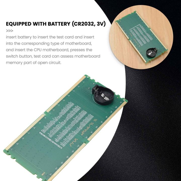 DDR4 Test Card RAM Memory Slot Out LED Desktop Motherboard Repair ...