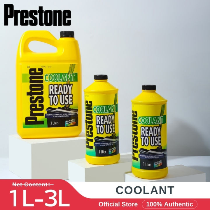Prestone coolant ready to use 3L green Prevents overheating rust for ...