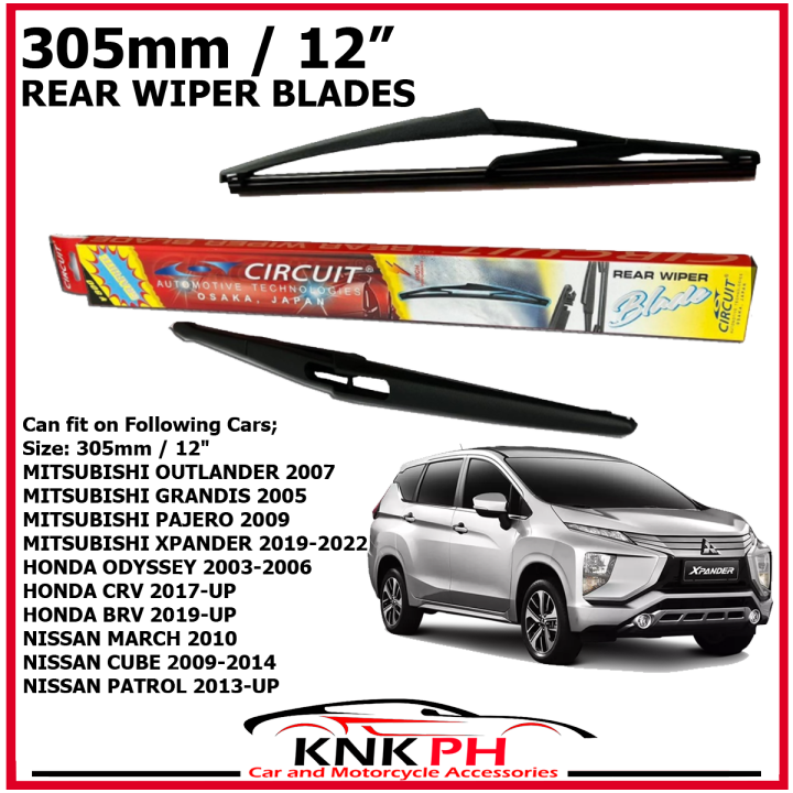 MITSUBISHI XPANDER 2019-2022 CRW-305-B CIRCUIT GRAPHITE REAR WIPER ...