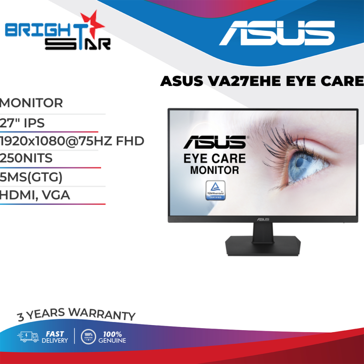 ASUS VA27EHE EYE CARE / 27" IPS / 1920x1080@75HZ FHD / 250NITS / 5MS ...