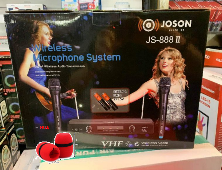 With Free Foam Joson Wireless Microphone JS-888 | Lazada PH