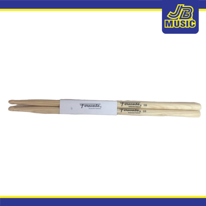 Fernando – 5B Hickory Series Wood tip Drumsticks (Drum Equipment)(Drum ...