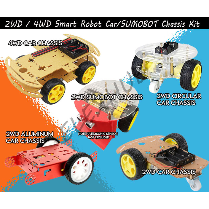 2WD / 4WD Smart Robot Car Chassis Kit/SUMOBOT Chassis Kit/ Aluminum ...
