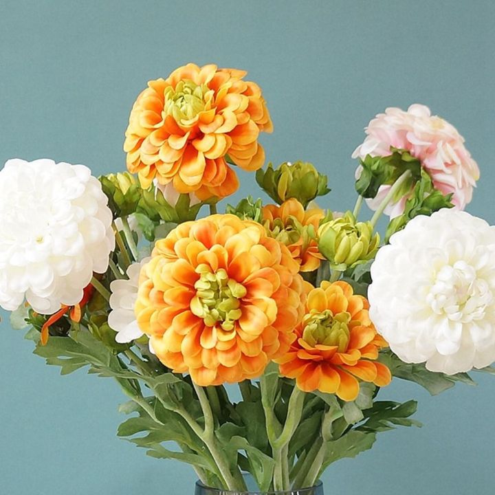 DFGY Cảm ứng thật Hoa Cúc Phương Đông nhân tạo Lụa Tự làm Bó hoa lụa ...