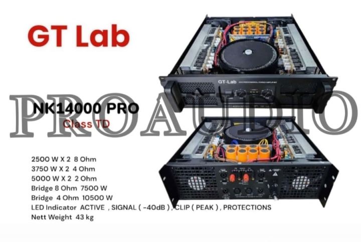 Power Amplifier 2 Channel GT LAB NK14000 PRO NK 14000 PRO TD Original | Lazada Indonesia