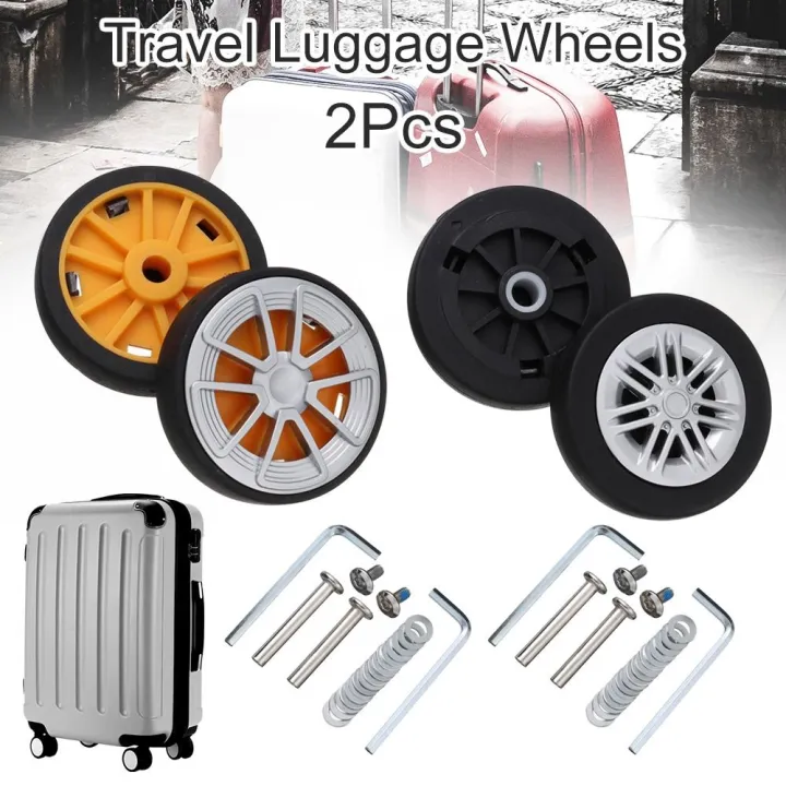 X SHOW 2Pcs Universal Replacement DIY Replace Wheels Travel Luggage ...