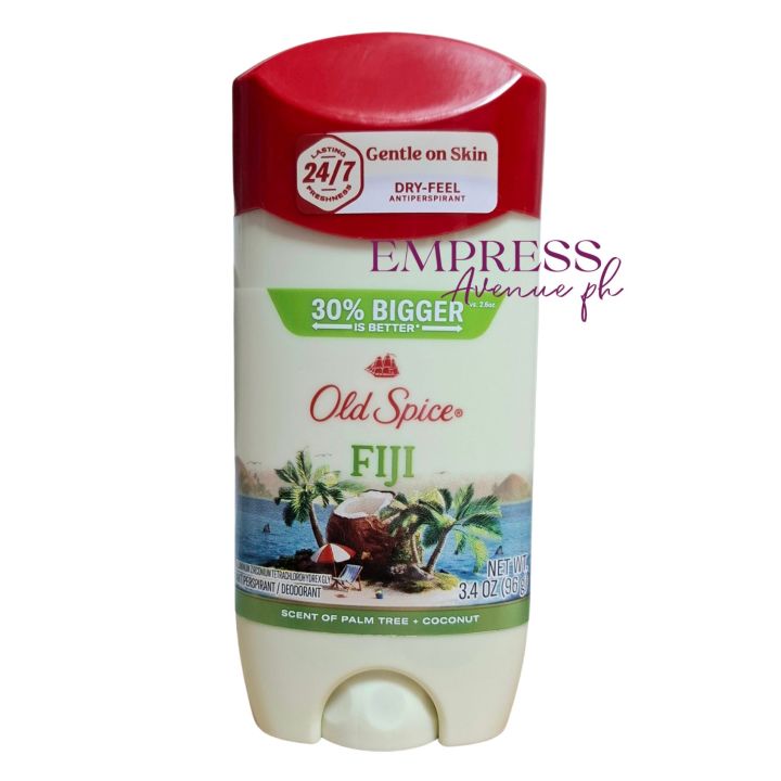 Old Spice Fiji Scent of Palm Tree + Coconut Antiperspirant Deodorant ...