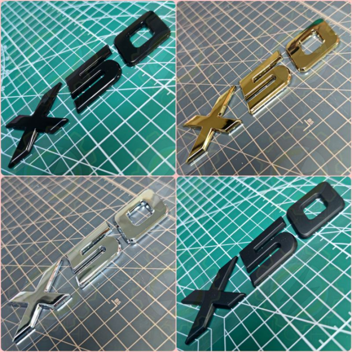 🌟WITH TAPE🌟 💯 ORIGINAL SIZE PROTON X50 WORDING LOGO / EMBLEM / BADGE ...