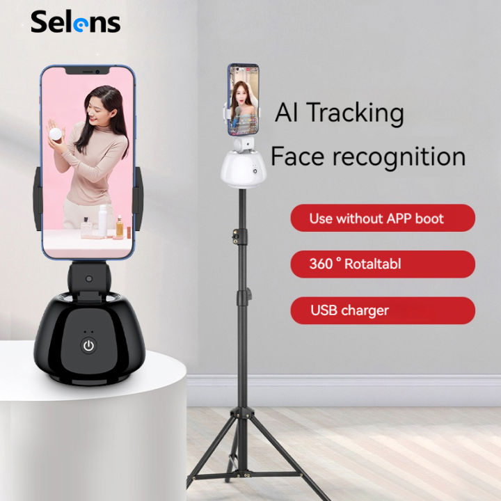Selens 360 Smart Selfie Stick 360 Smart Rotating Face Tracking Camera ...