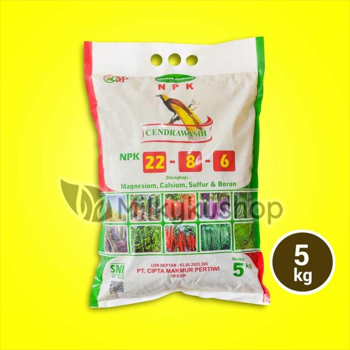 PUPUK CMP CENDRAWASIH NPK 22 8 6 ISI 5 KG KEMASAN PABRIK | Lazada Indonesia