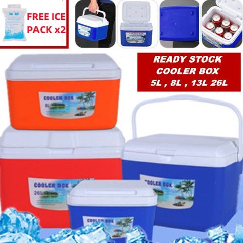 Camping Cooler Box Keep Cool Temperature Control Portable Plastic ...
