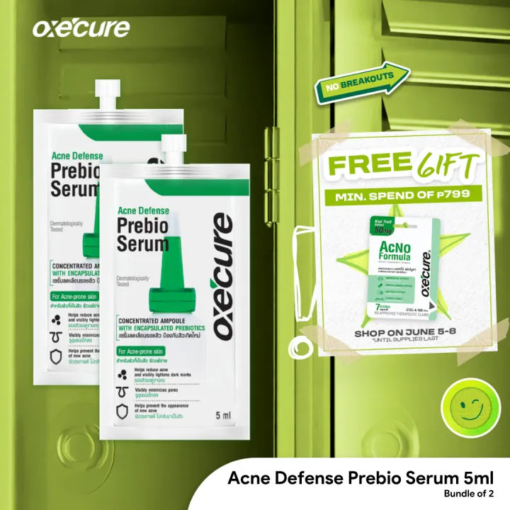 OXECURE Acne Defense Prebio Serum 5ml Bundle of 2 | Lazada PH