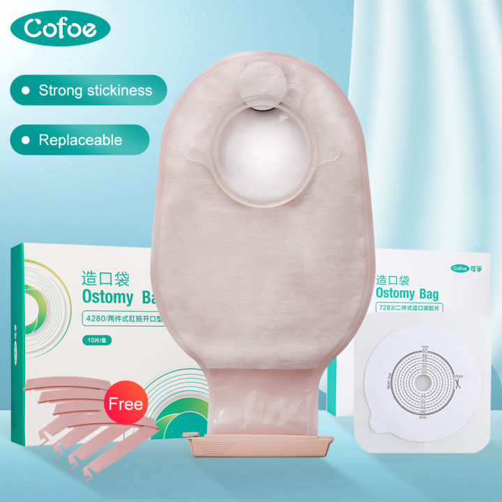 Cofoe Reusable Two-piece System Colostomy Stoma Pouch Replaceable ...
