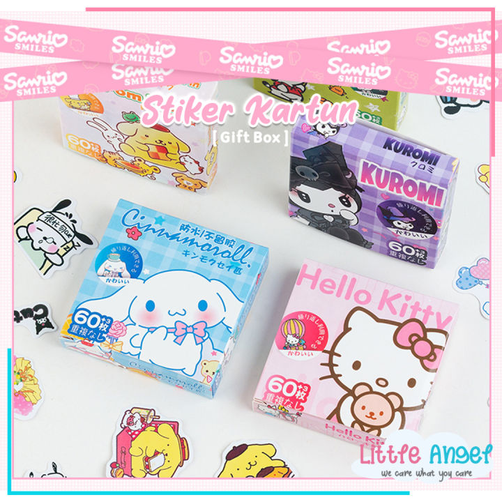 Stiker Lucu Motif Kartun Korea Aesthetic Tempelan Momo Helm Motor ...