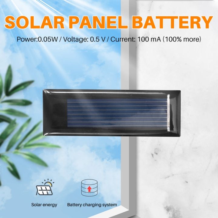 10Pcs Mini Solar Panel New 0.5V 100mA Solar Cells Photovoltaic panels ...