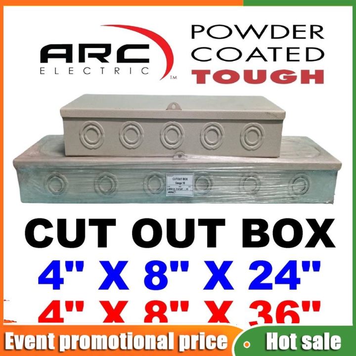ARC CUT OUT BOX / CUT OUT BOX / PULL BOX FOR ELECTRICAL 4 X 8 X 24 or 4 ...