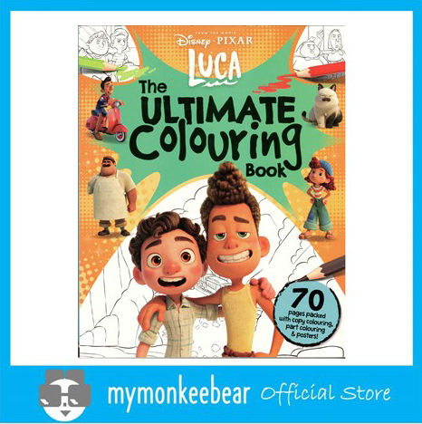 Luca Disney Pixar Ultimate Colouring Activity Book With 72 Pages Kids ...