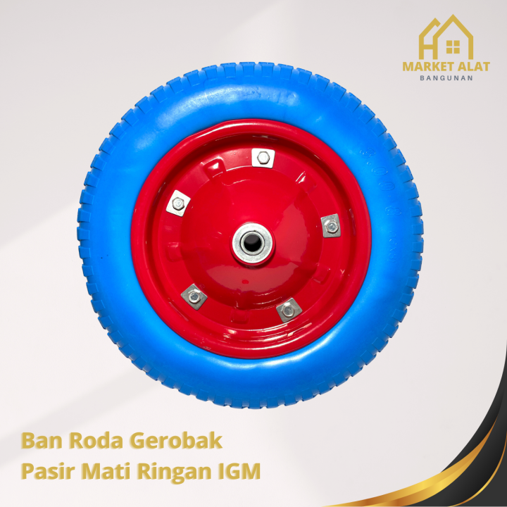 Roda Gerobak Dorong Mati Ringan Model Artco Merk IGM / Ban Roda Gerobak ...