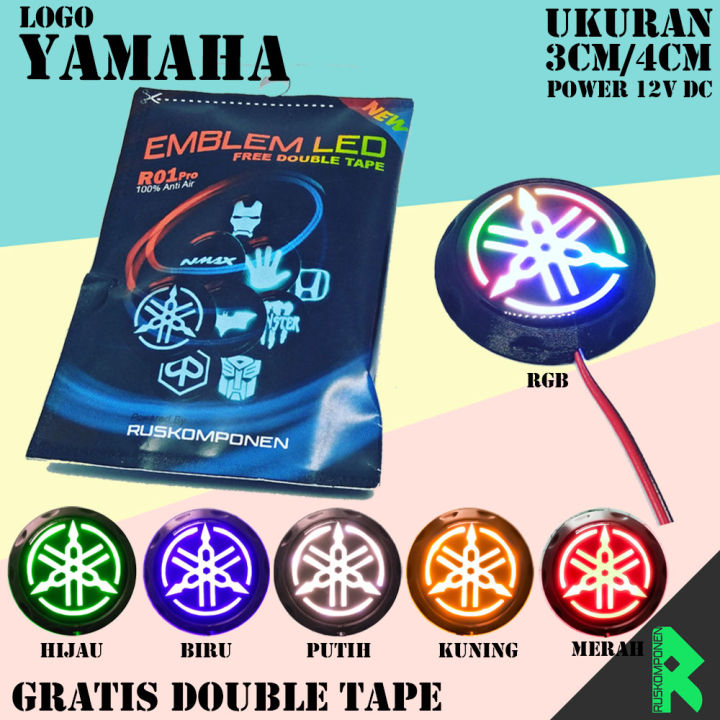 Lampu Sein Lampu Stop Emblem LED Aksesoris Motor Lampu LED Motor Yamaha ...