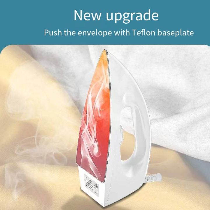 Heavy Duty Clothes Iron Non Stick Teflon Quickly Heats Portable Remove ...