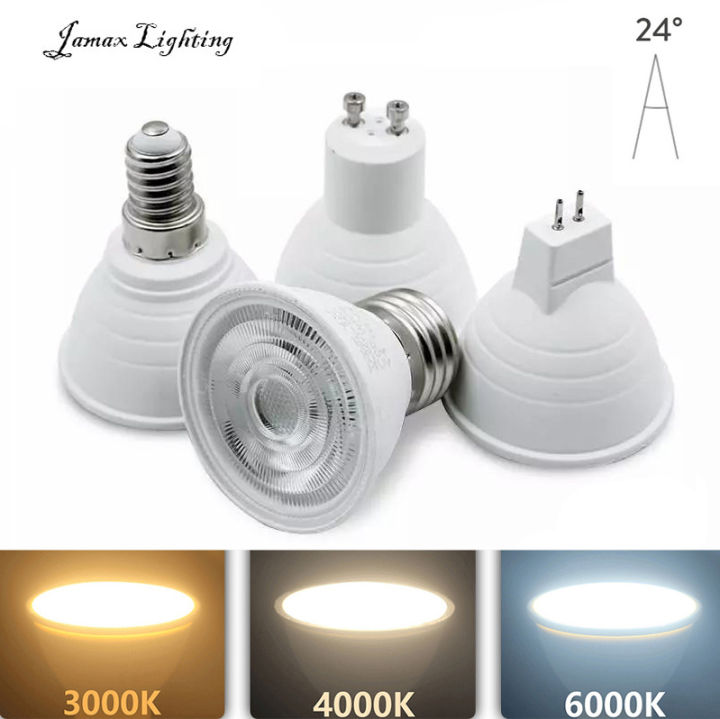 Jamx Aluminum LED Bulb Lamp Cup Light E27 E14 MR16 GU10 AC 220V 240V 7W ...