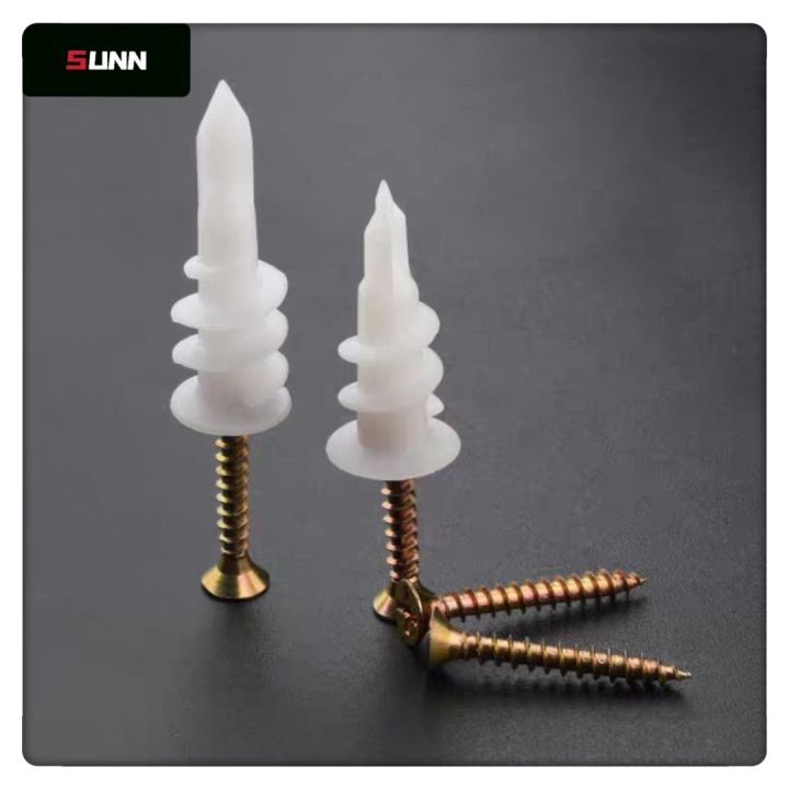 SUNN Plaster Plug Nylon Plaster Ceiling Screws Plug Partition Wall Plug ...