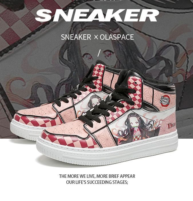 Prikol Anime Demon Slayer Sepatu Import Wanita Cewek Running Sneaker ...