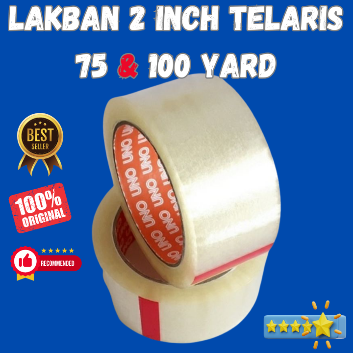 LAKBAN BENING BESAR 2 INCH 75 & 100 YARD | Lazada Indonesia
