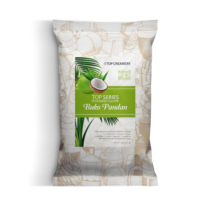 TOP Series Buko Pandan Powder Flavor 1kg | Lazada PH