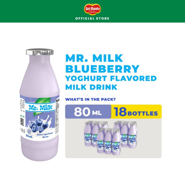 Mr. Milk Blueberry Yoghurt - Flavored Milk Drink x 18 | Lazada PH